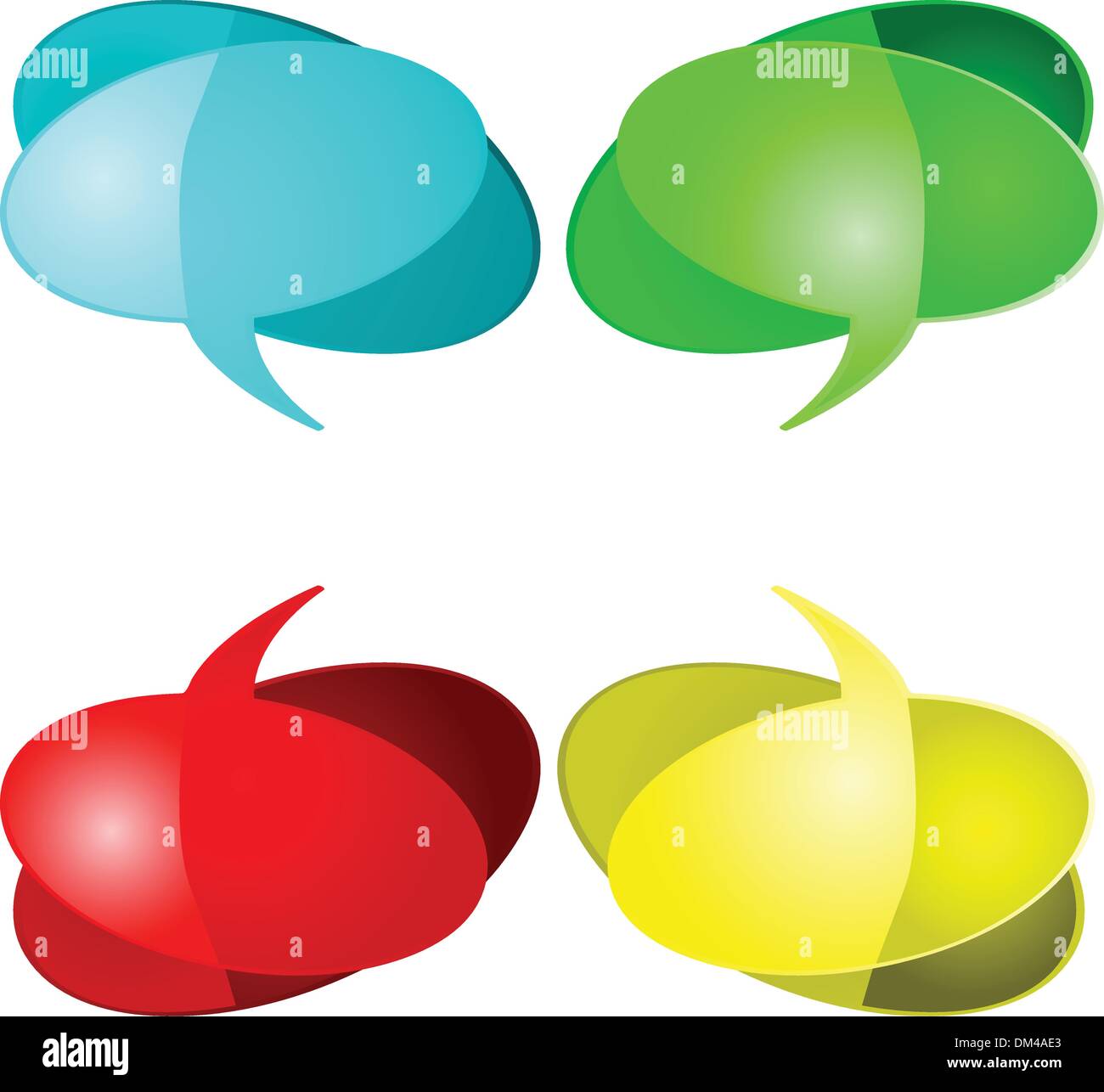 Different color balloons Stock Vector Images - Alamy