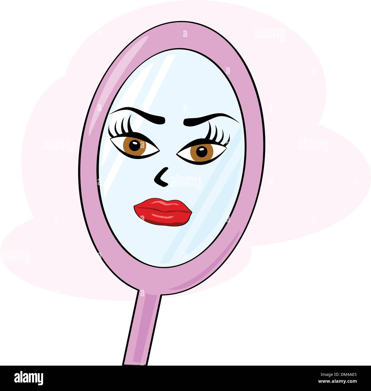 Mirror cartoon Stock Vector Images - Alamy