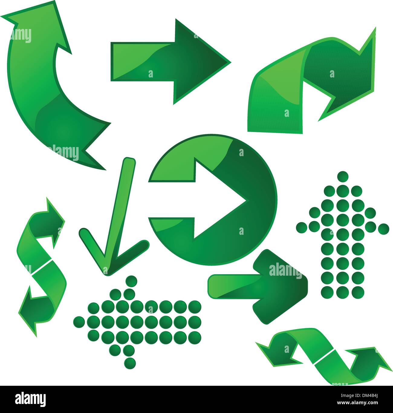 Illustration different shapes arrows Stock Vector Images - Alamy