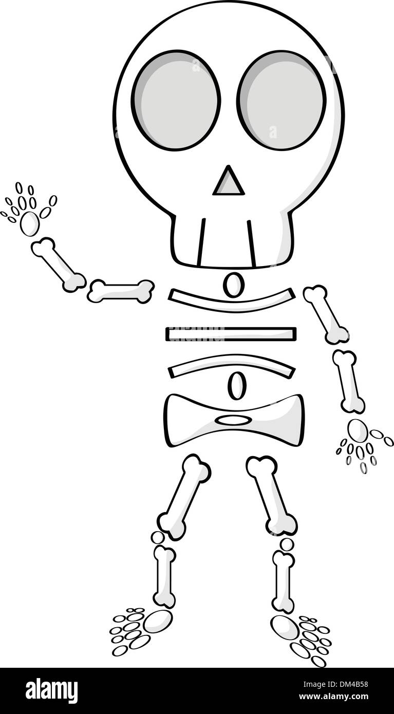 Cartoon skeleton hi-res stock photography and images - Alamy