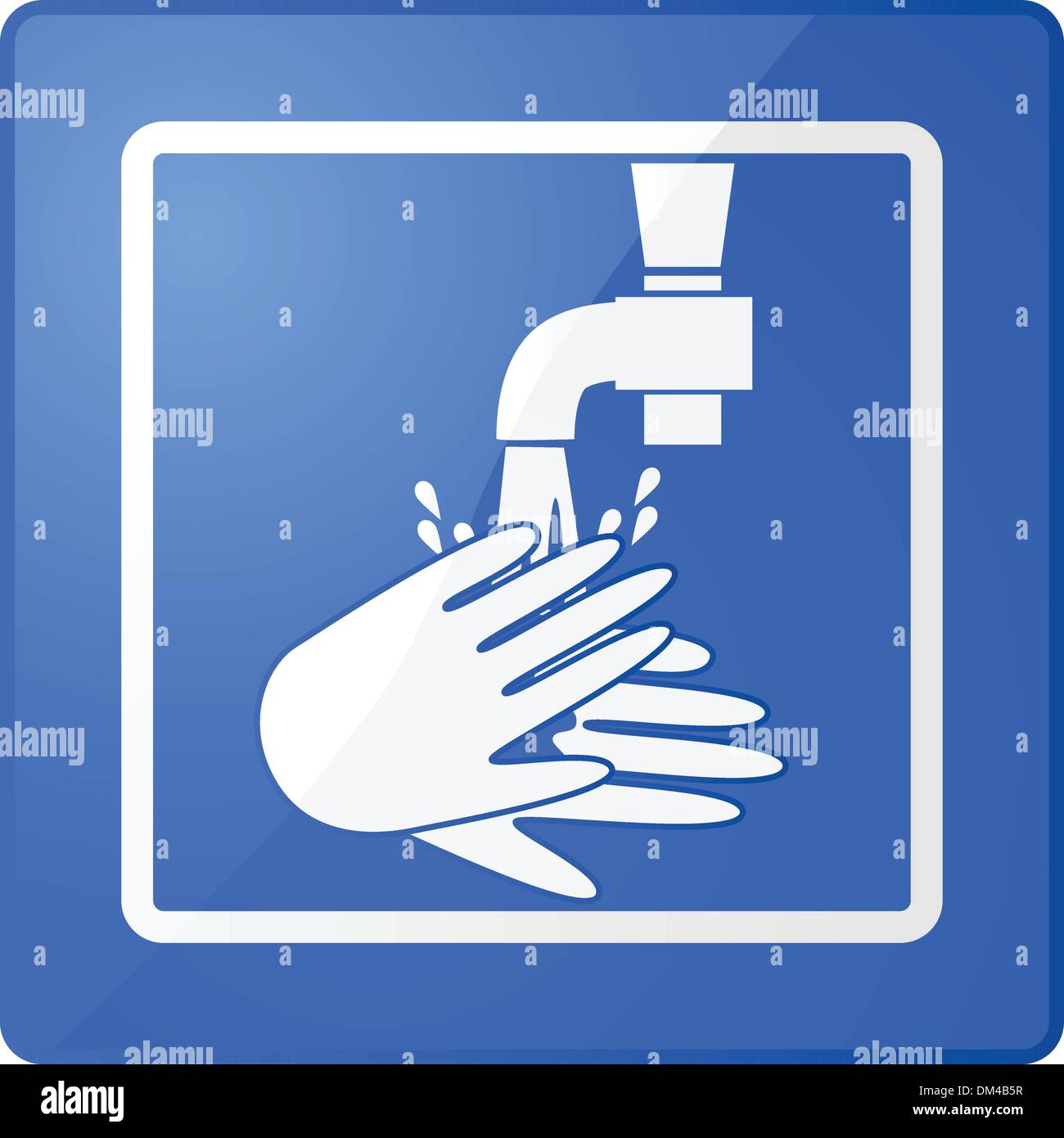 Water faucet hands washing Stock Vector Images - Alamy