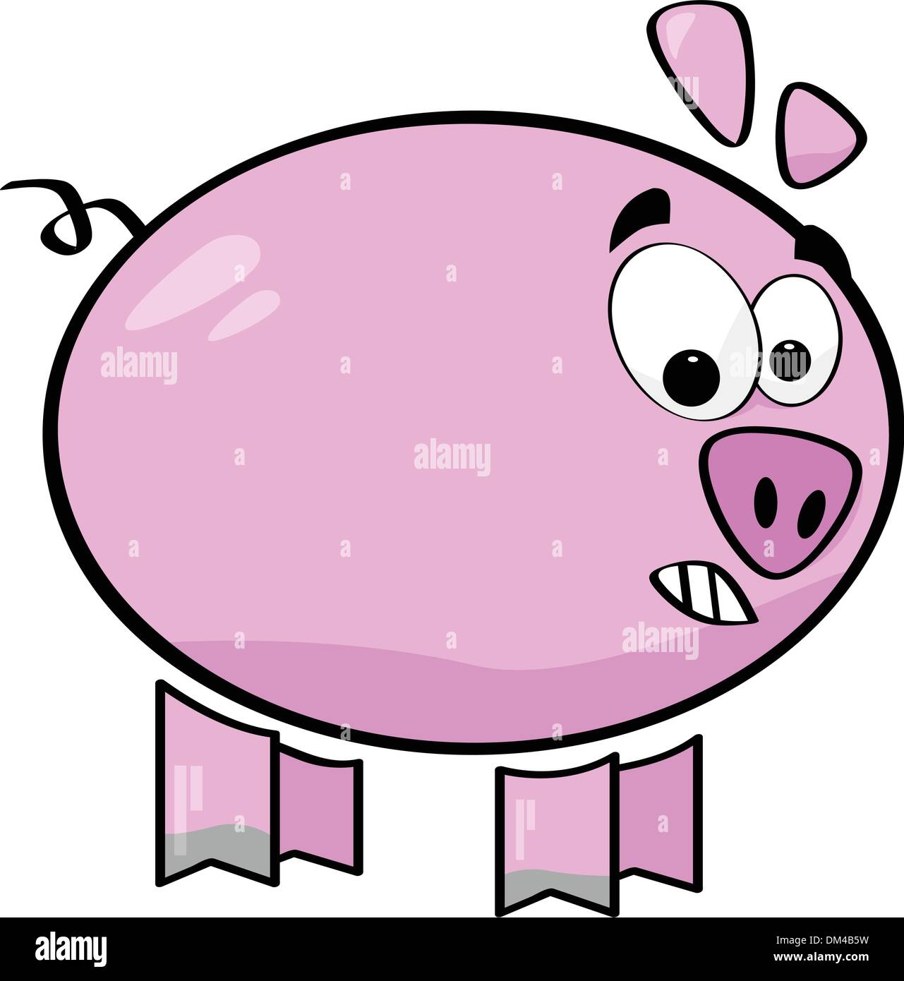 Scared piggy Stock Vector Images - Alamy