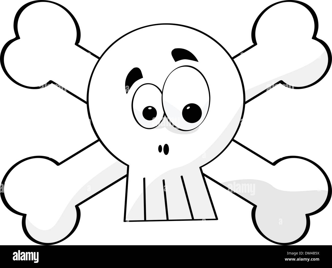 Skull and crossed bones Stock Vector Images - Alamy