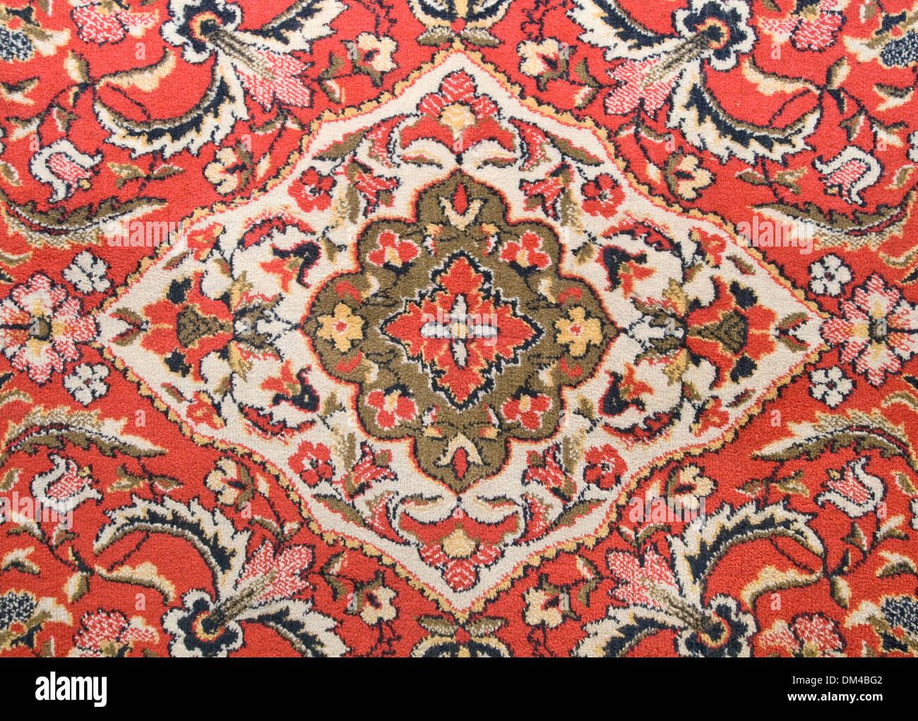 Red old-fashioned wall carpet in asian style Stock Photo - Alamy