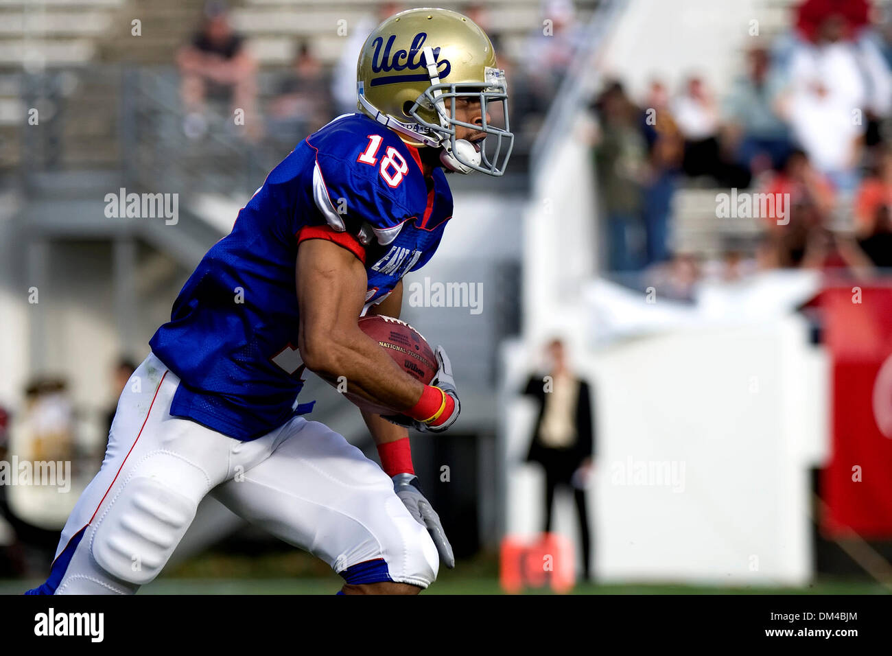 West's Austin Terrance from UCLA on punt return in the 85th East at ...