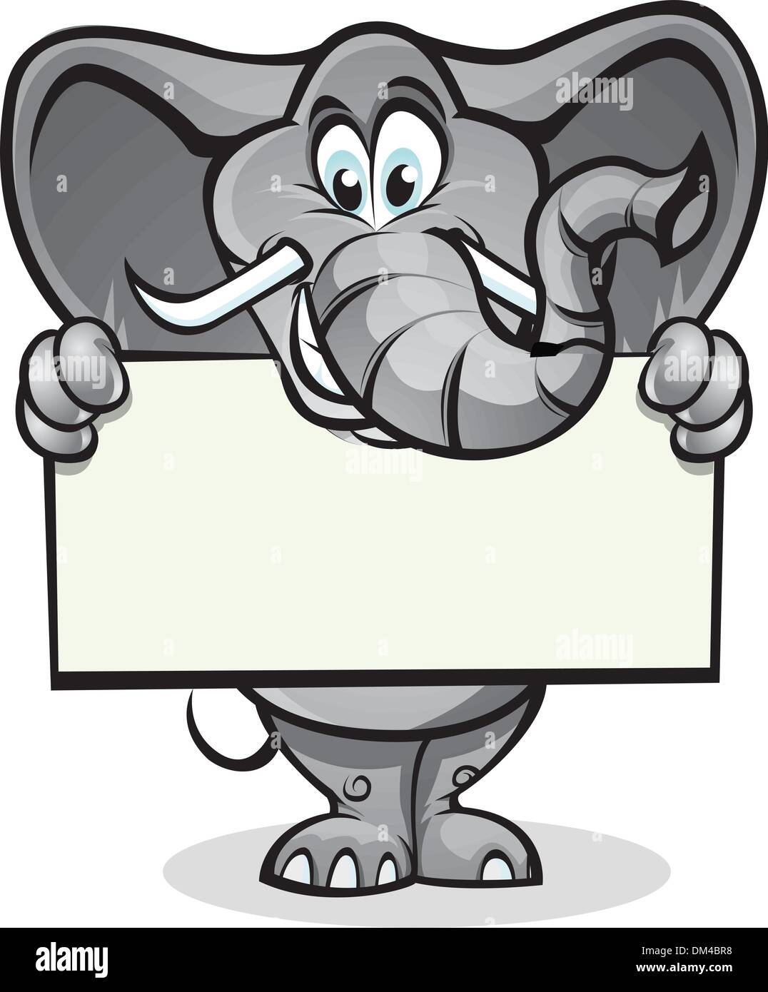 Elephant with banner Stock Vector Images - Alamy