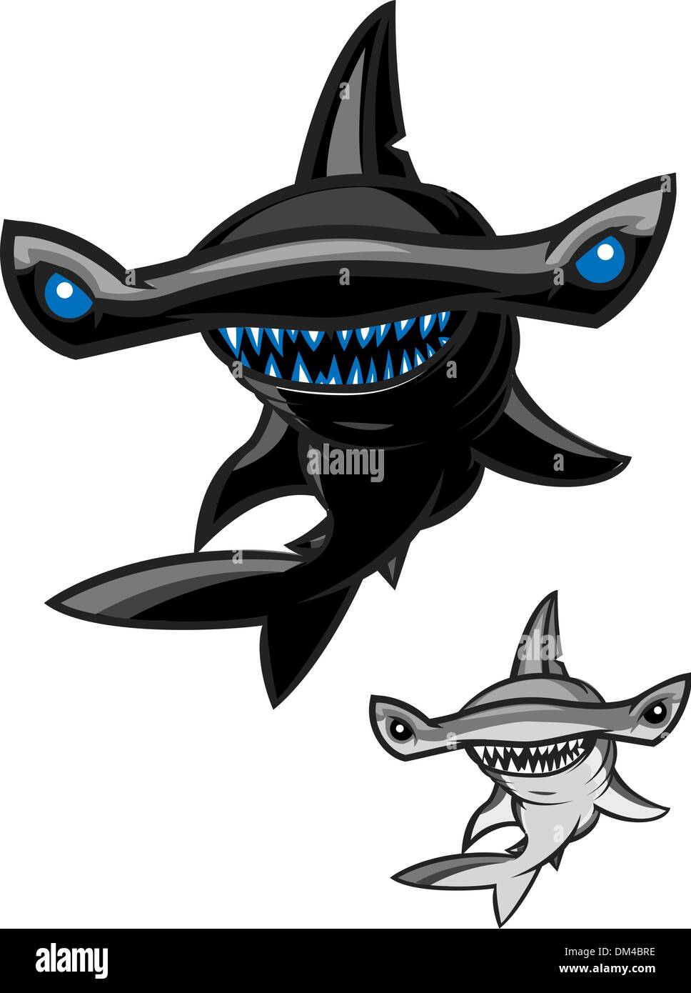 Cartoon hammerhead shark hi-res stock photography and images - Alamy
