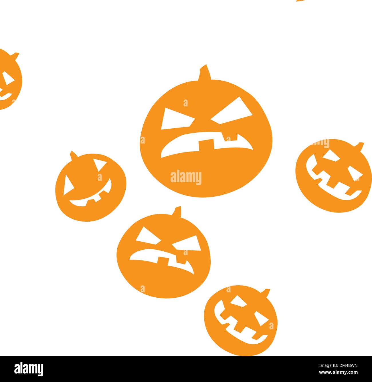Seamless halloween scary pumpkins Stock Vector Images - Alamy