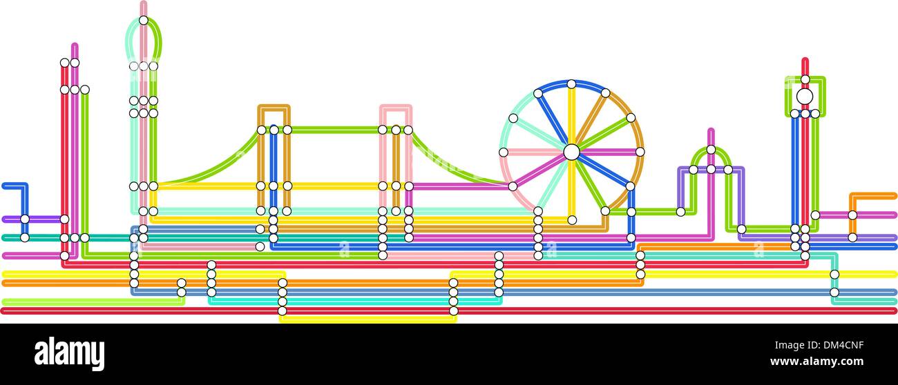 Skyline london in england Stock Vector Images - Alamy