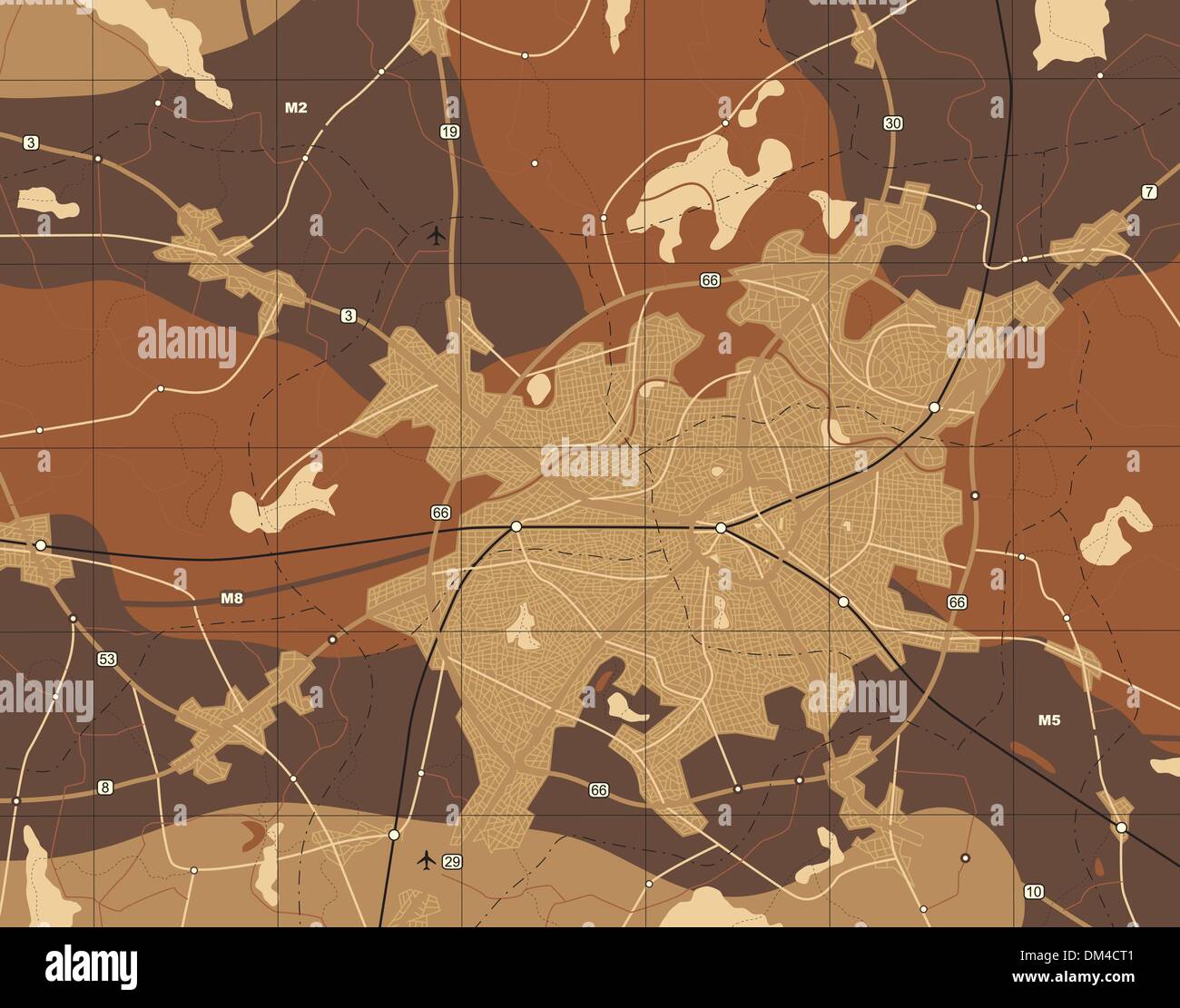 Downtown map Stock Vector Images - Alamy
