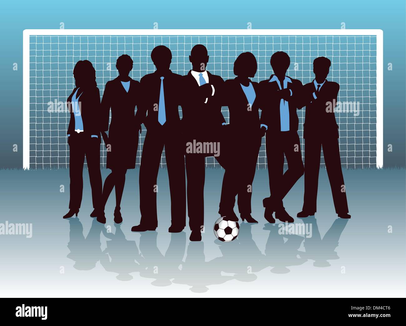 Football pitch outline Stock Vector Images - Alamy
