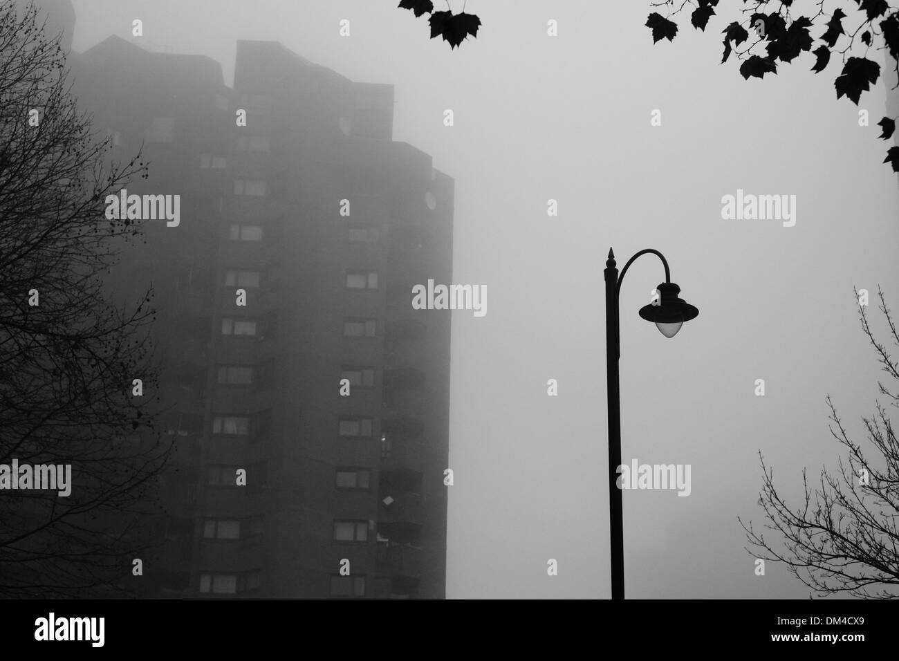 Fog block Black and White Stock Photos & Images - Alamy