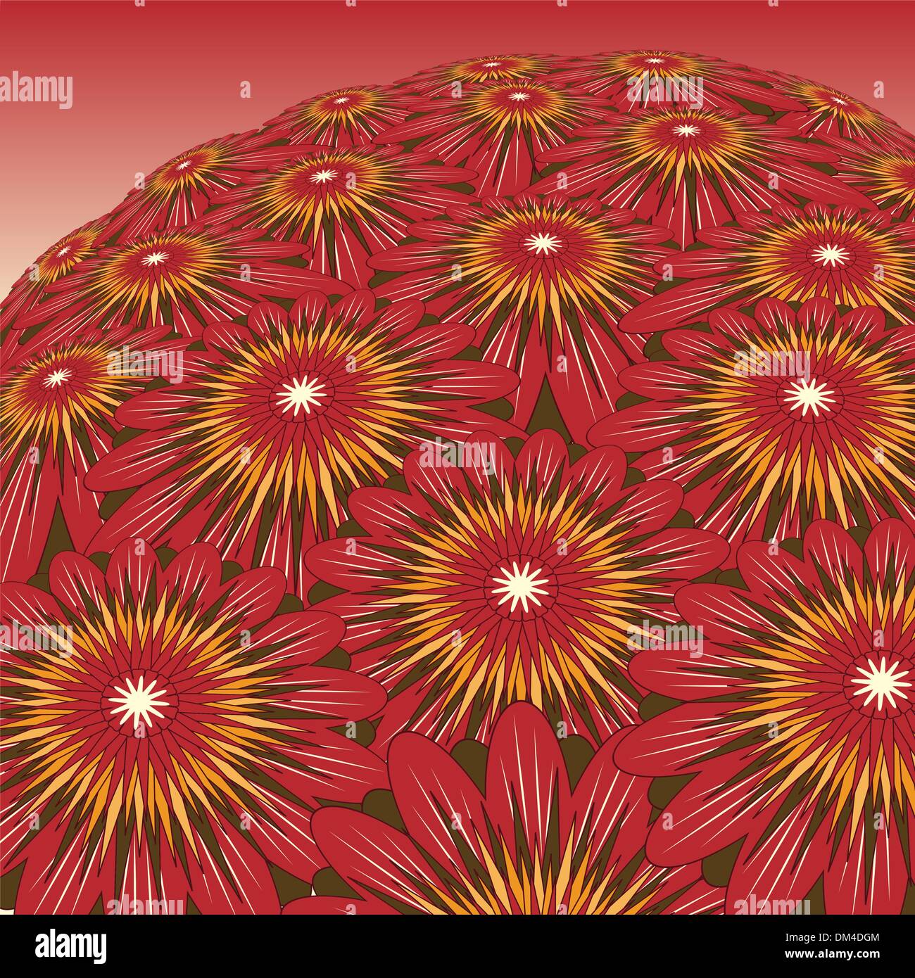 Bunch of colourful flowers Stock Vector Images - Alamy