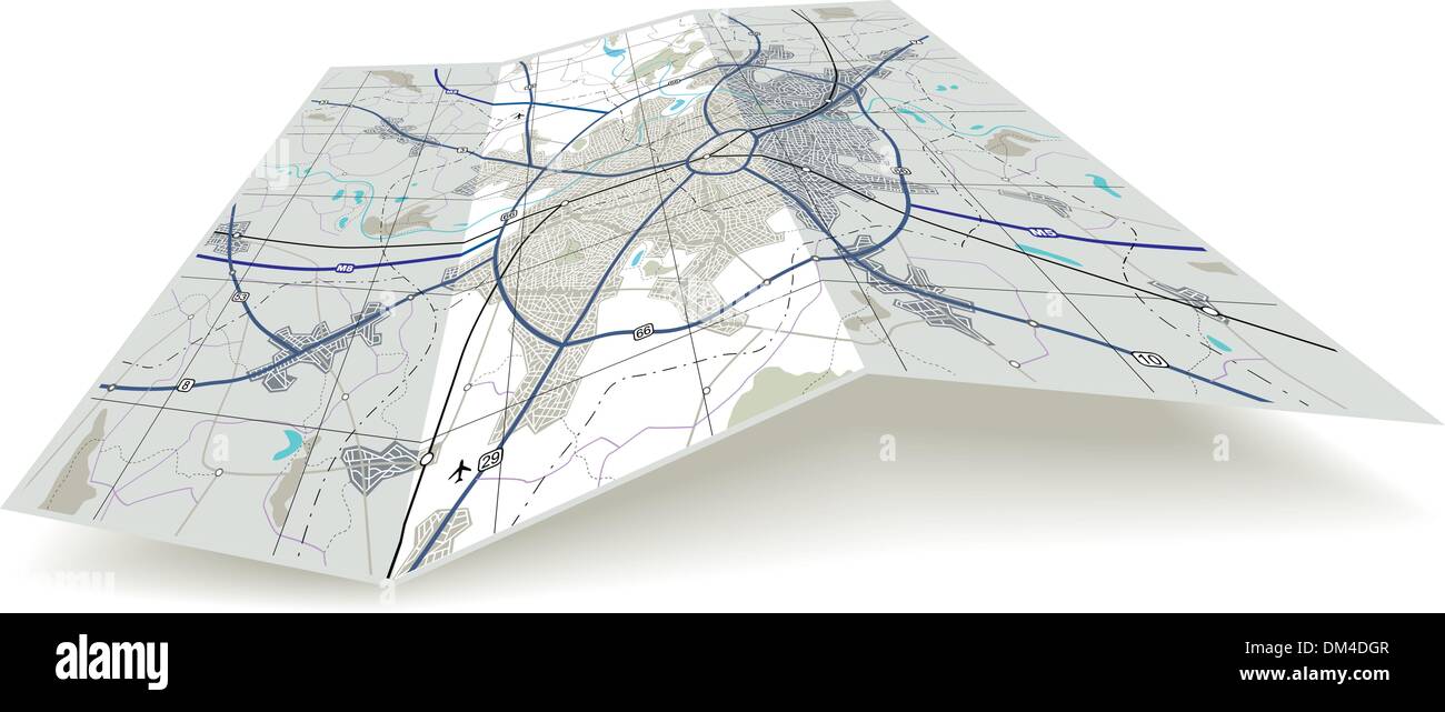 Motorway map hi-res stock photography and images - Alamy