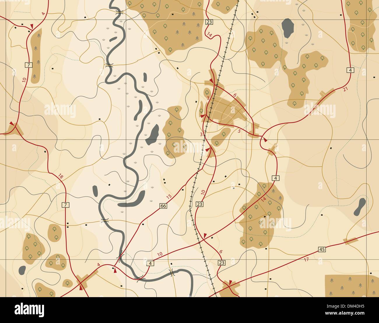 Editable vector illustration generic map hi-res stock photography and ...