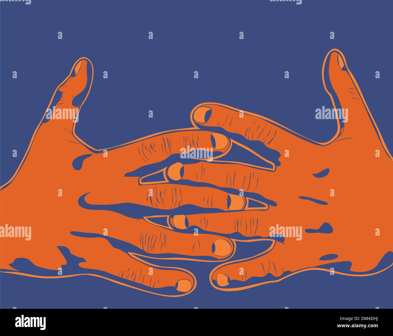 Pair of hands Stock Vector Images - Alamy