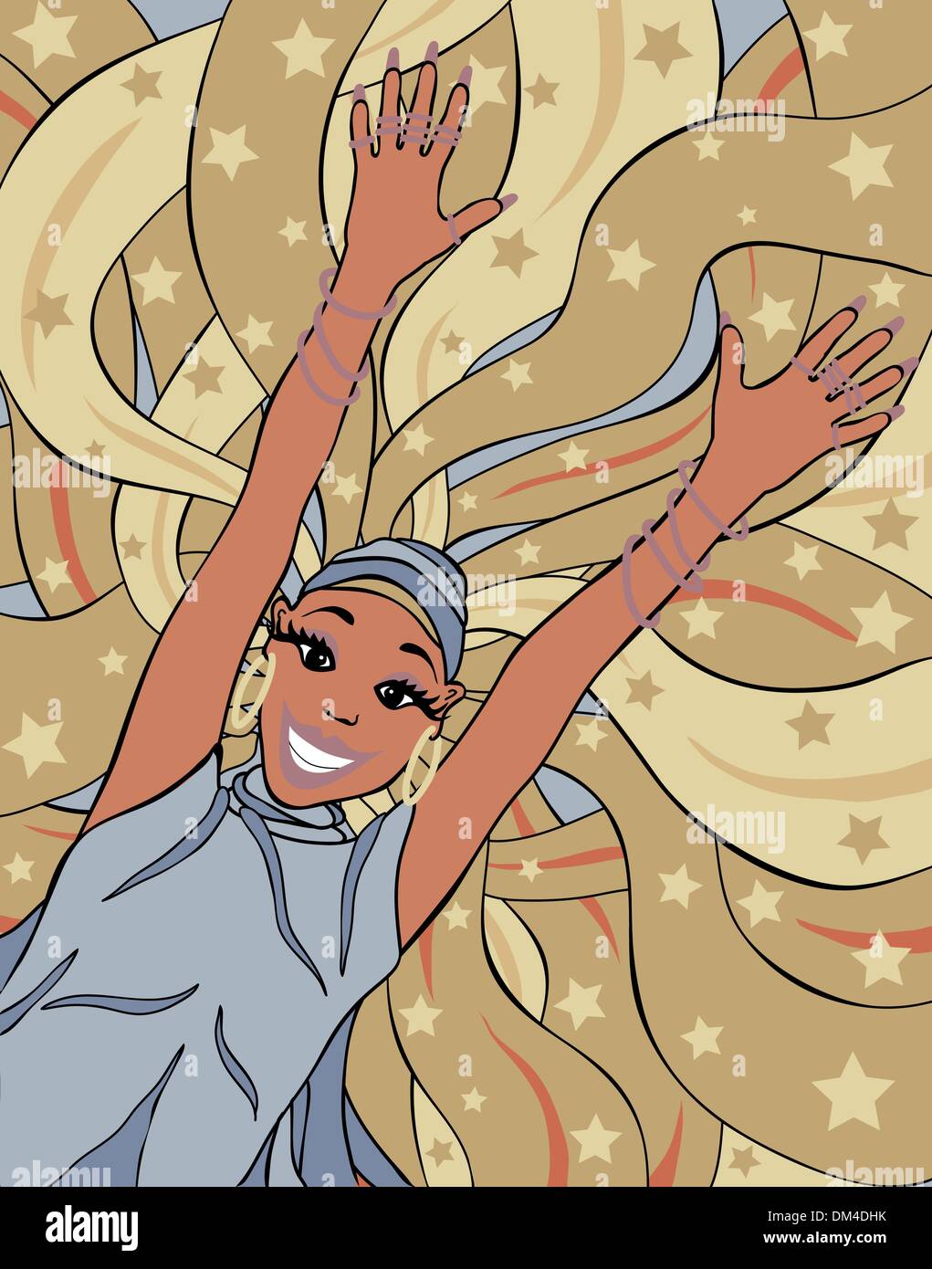 Hair woman vector Stock Vector Images - Alamy