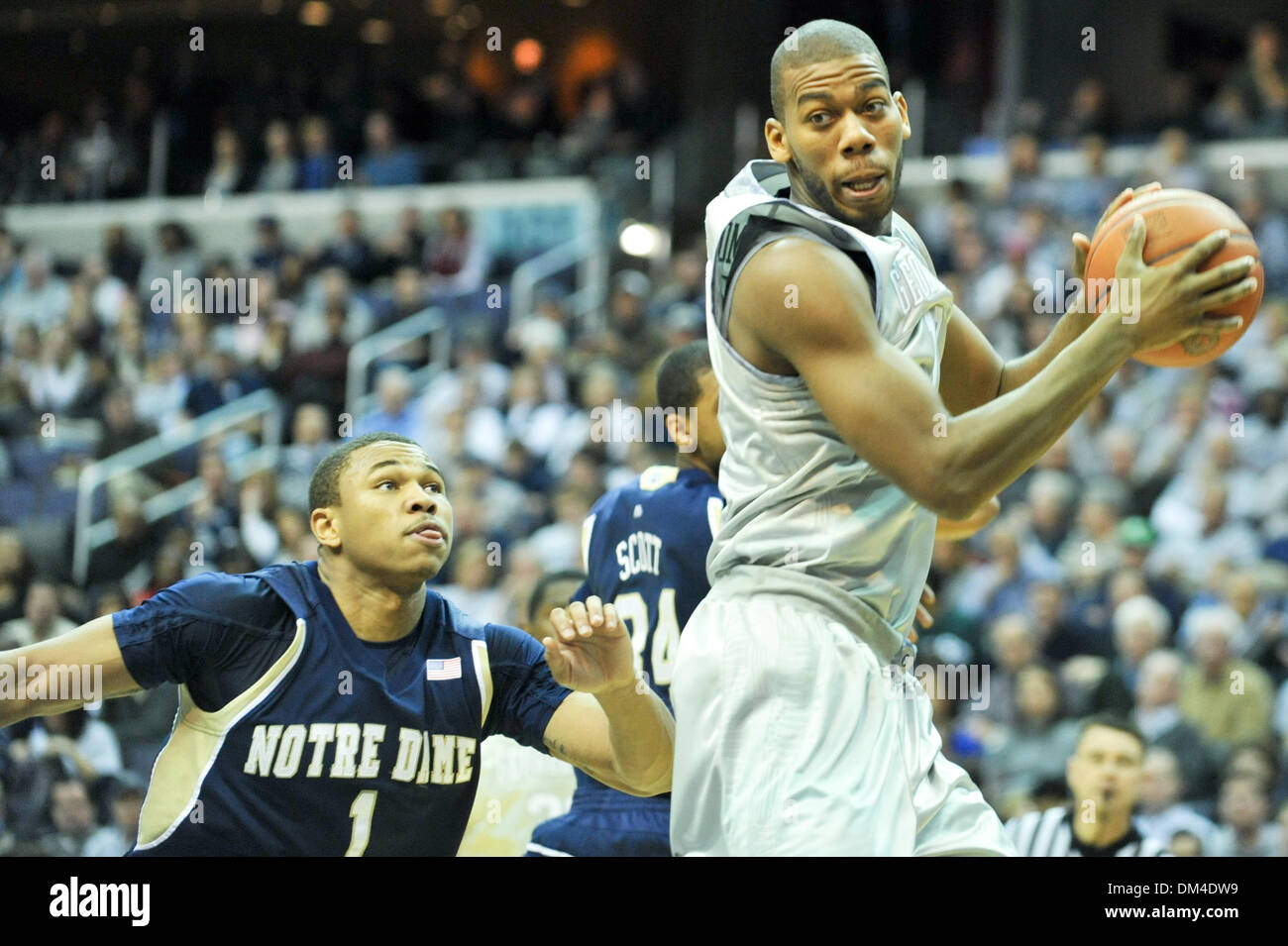 Washington D.C. Verizon Center. .Georgetown center Greg Monroe (10 ...