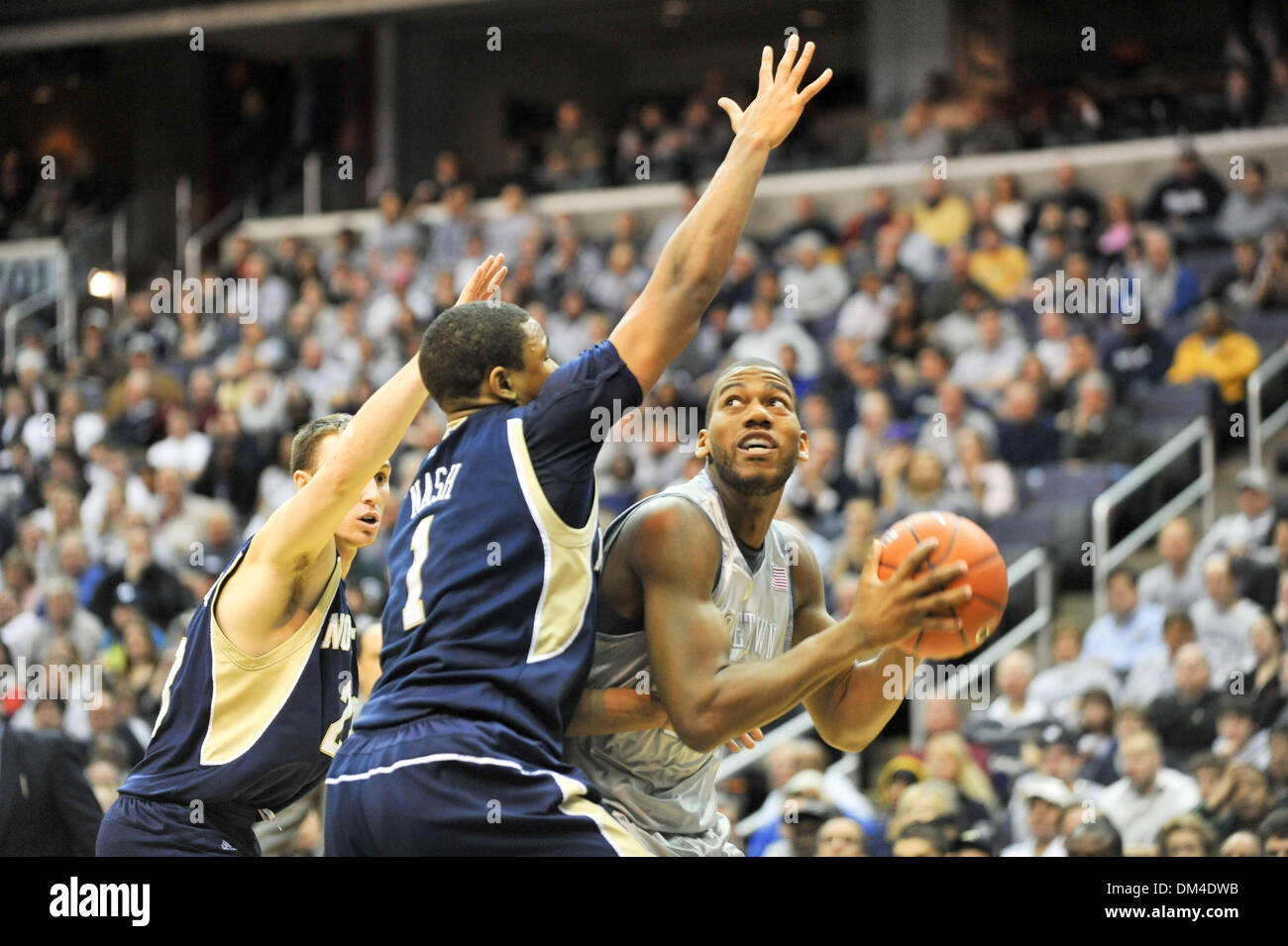 Washington D.C. Verizon Center. .Georgetown center Greg Monroe (10 ...