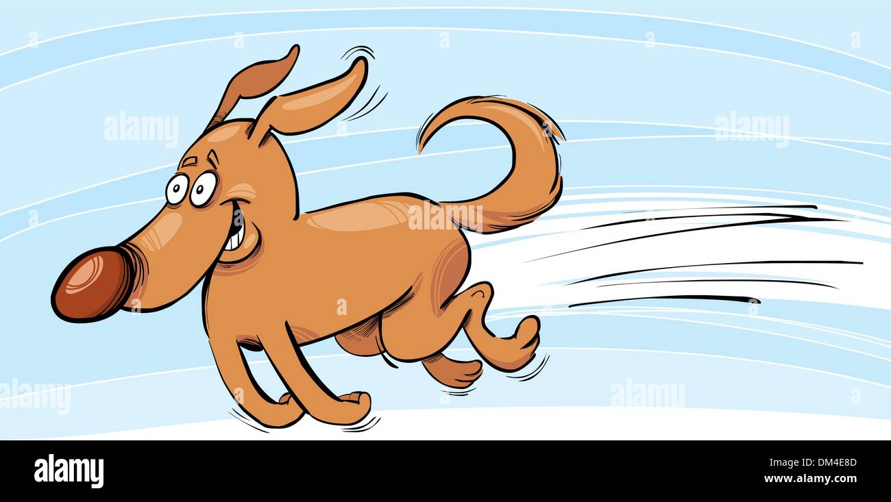 Fast running dog Stock Vector Images - Alamy
