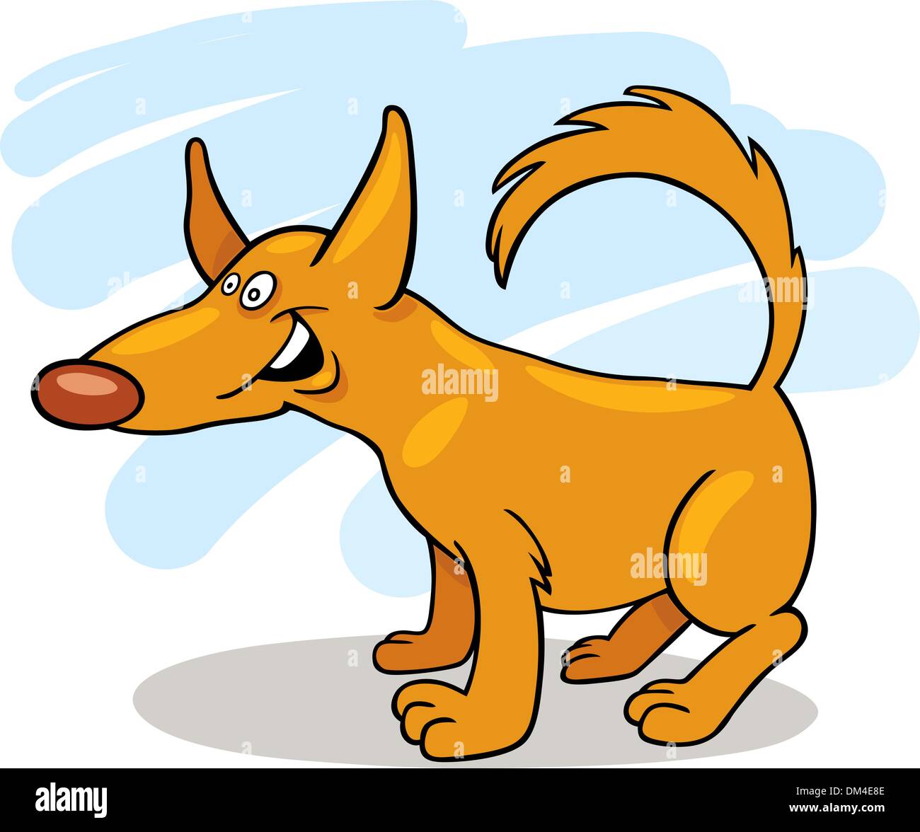 Yellow dog Stock Vector Images - Alamy