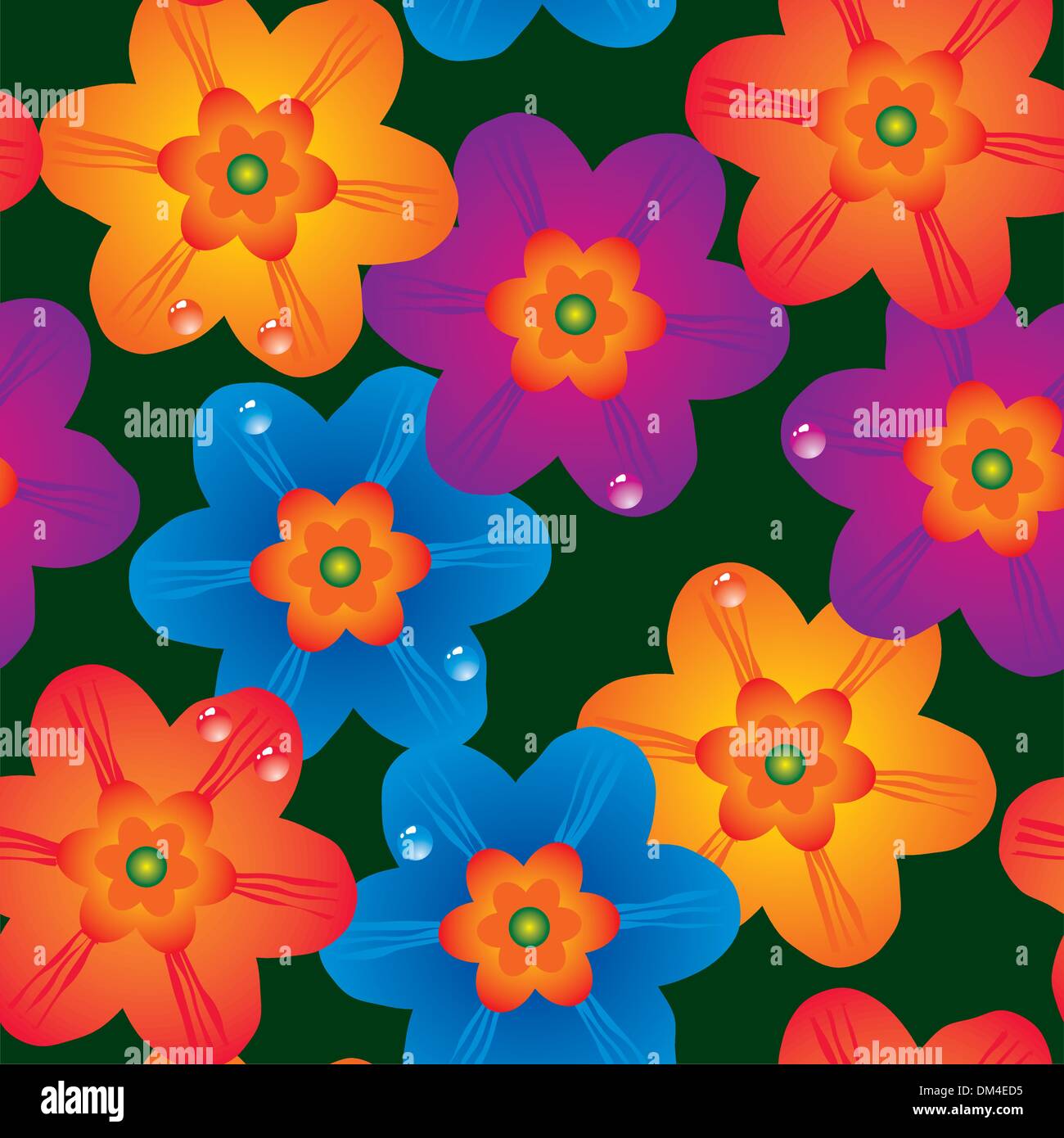 Flower seamless background Stock Vector Image & Art - Alamy