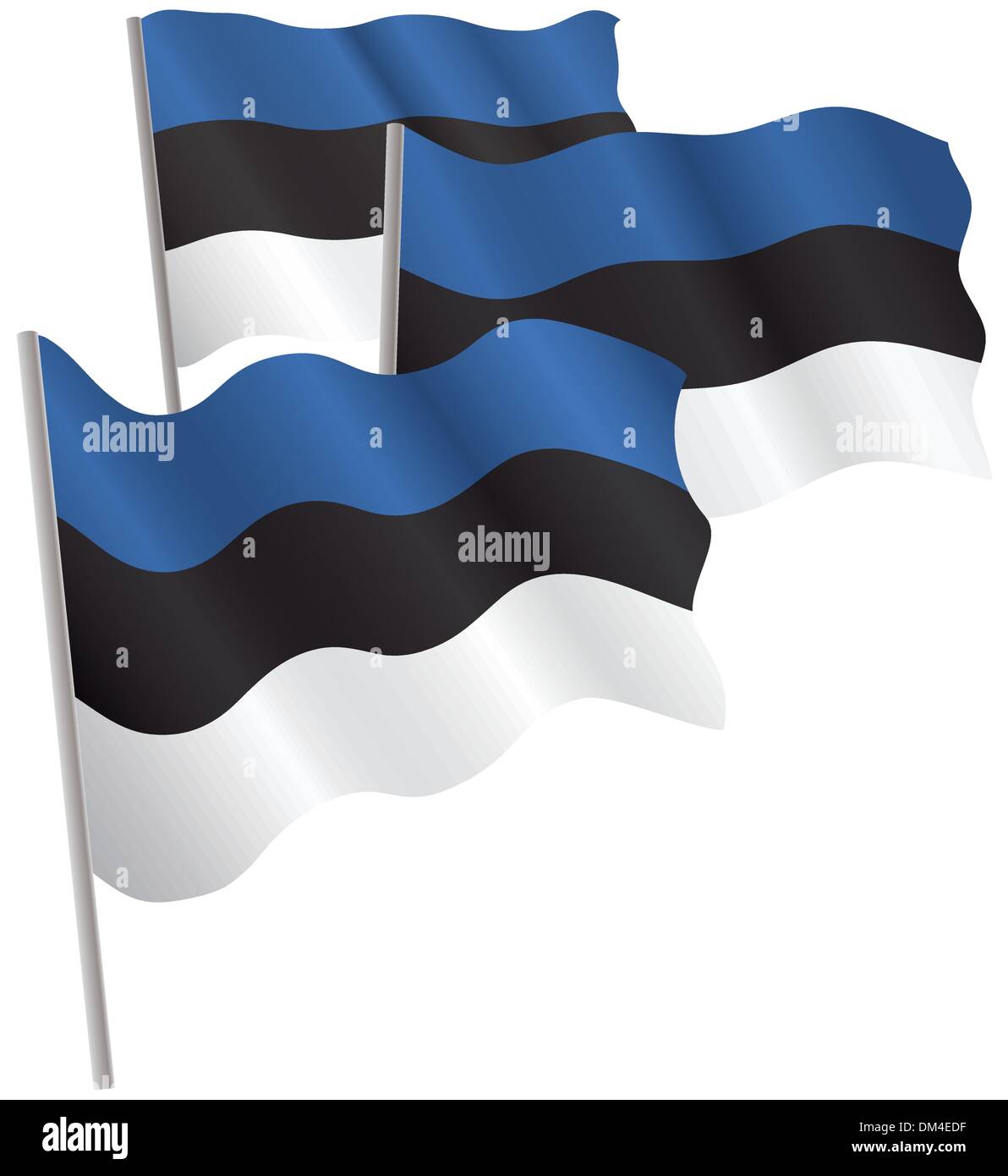 Estonia country on black Stock Vector Images - Alamy