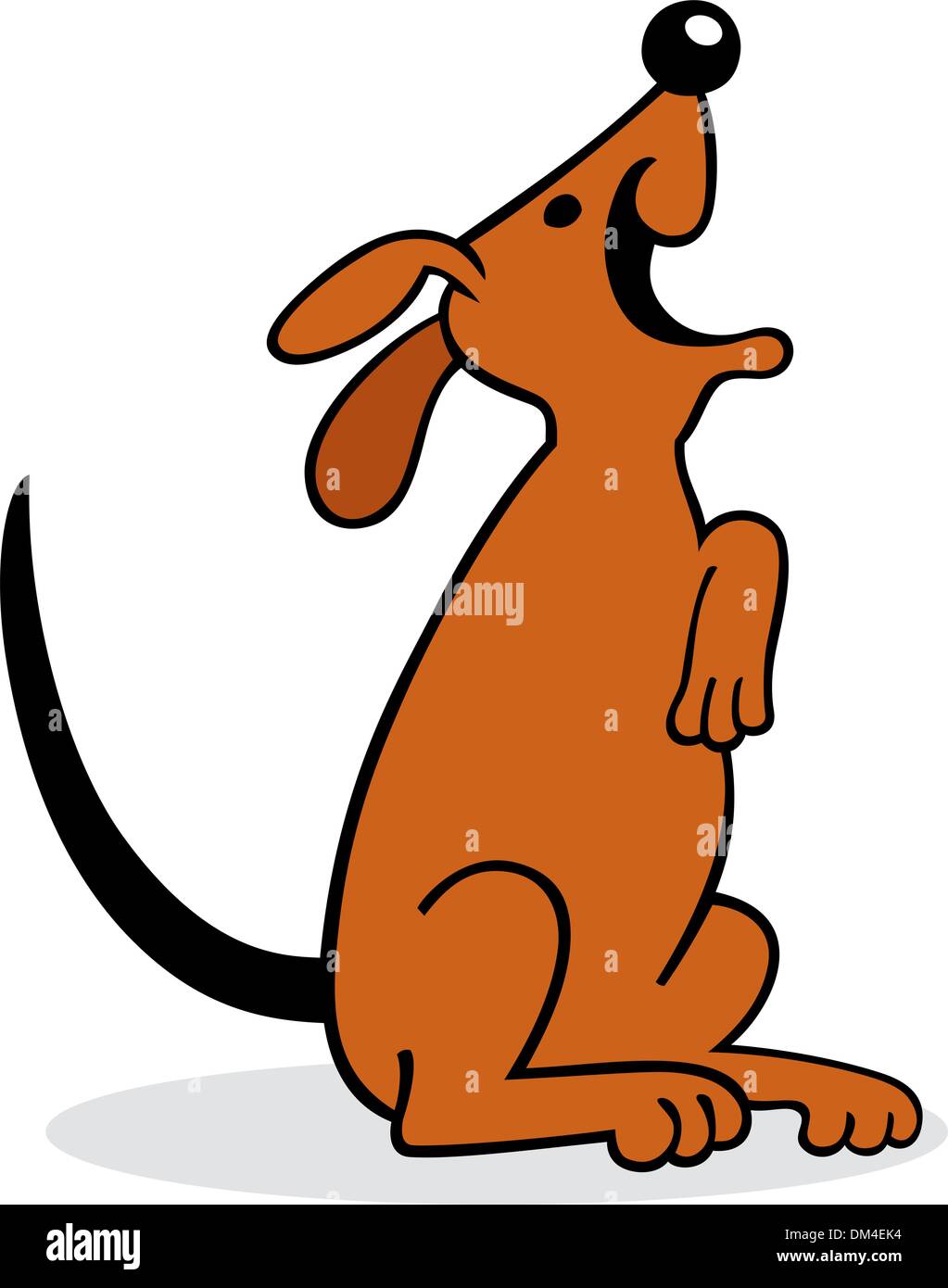 Barking dog cartoon illustration Stock Vector Images - Alamy