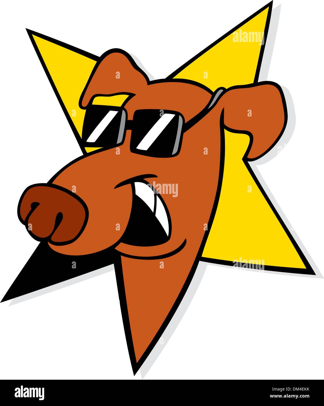 Cartoon star glasses Cut Out Stock Images & Pictures - Alamy