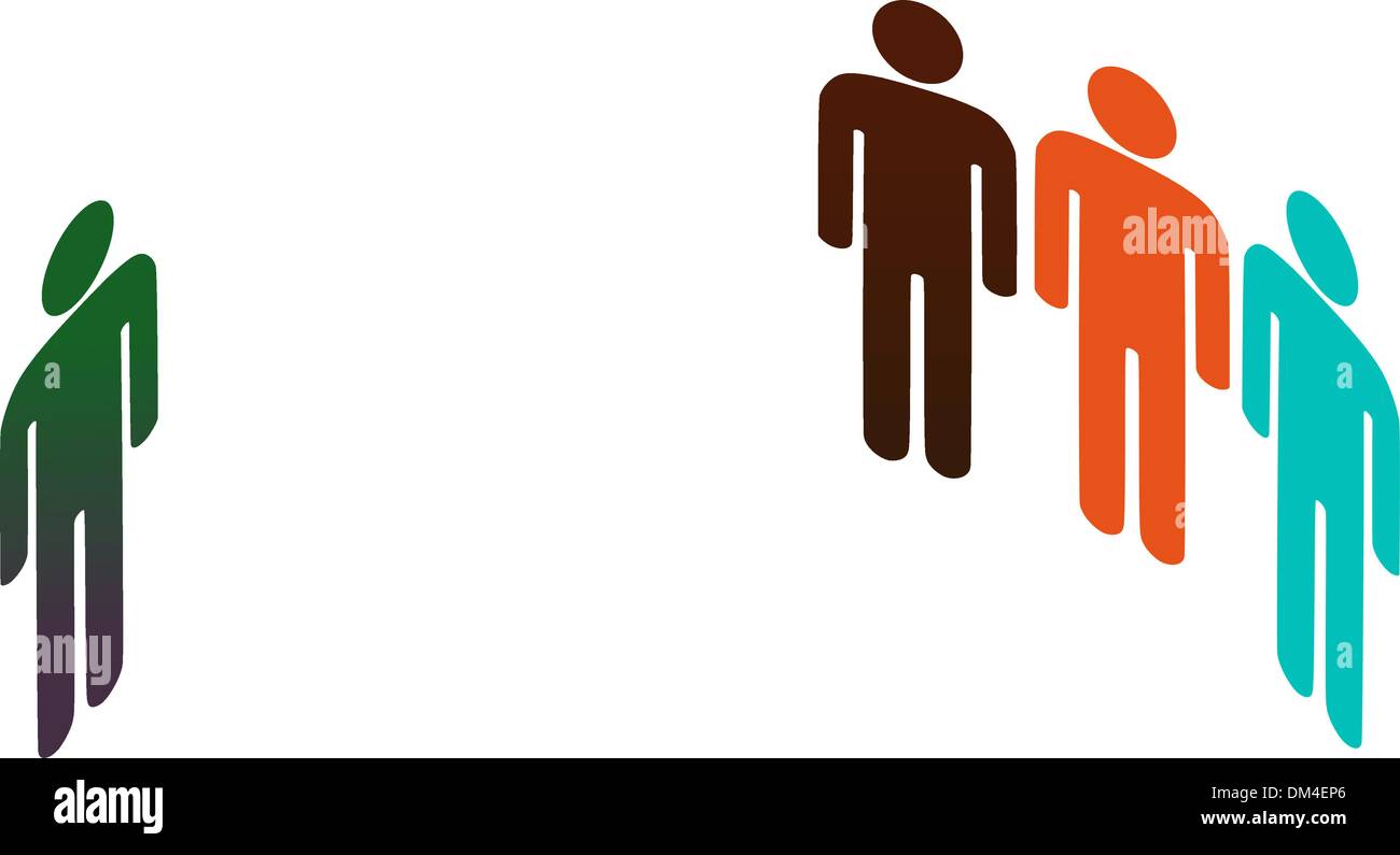 Teamwork unity symbol Stock Vector Images - Alamy