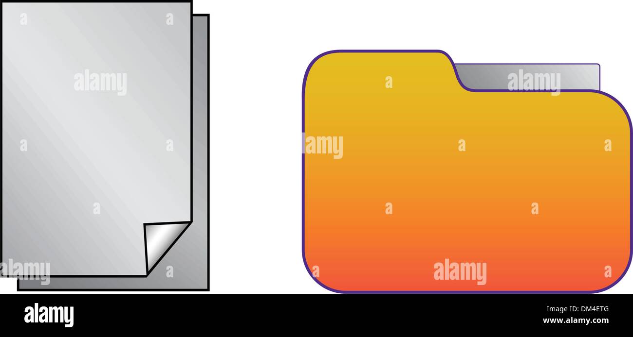 Cardboard file cover Stock Vector Images - Alamy