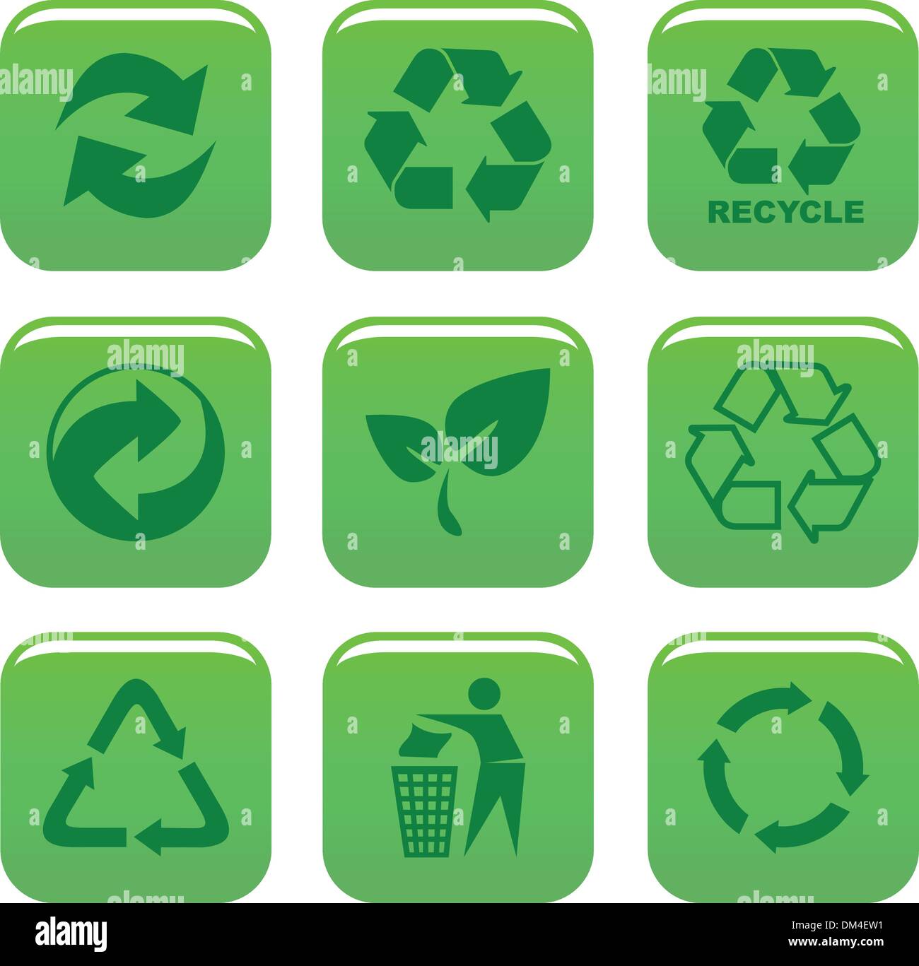 environment and recycle icons Stock Vector Image & Art - Alamy