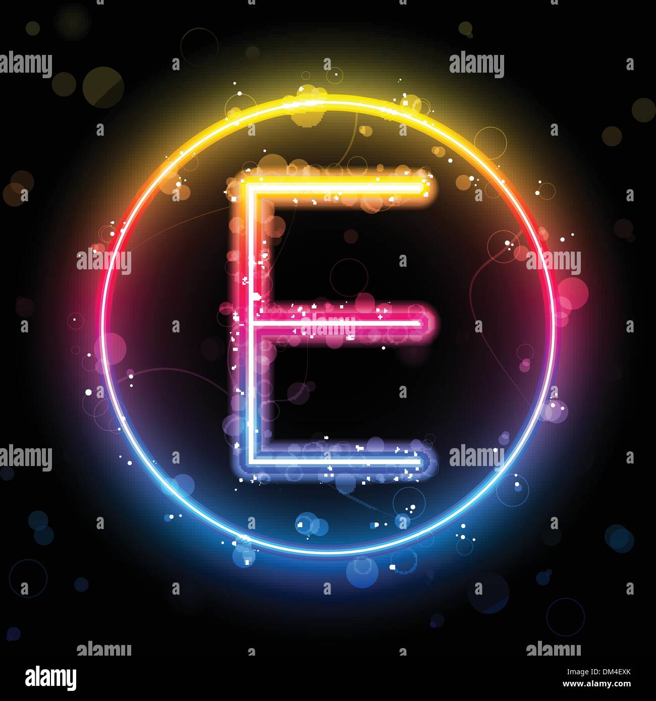 Letter e and rainbow Stock Vector Images - Alamy