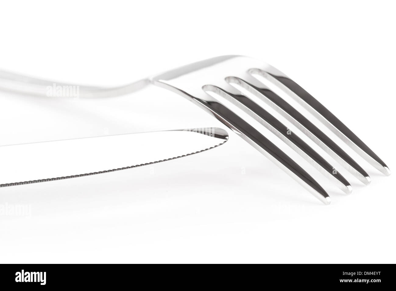 Fork closeup on white Stock Photo - Alamy