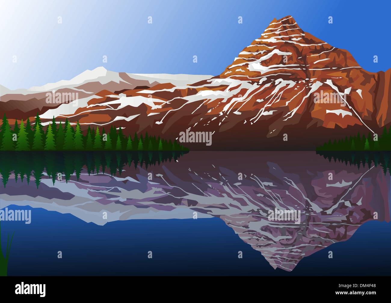 Foothill view Stock Vector Images - Alamy