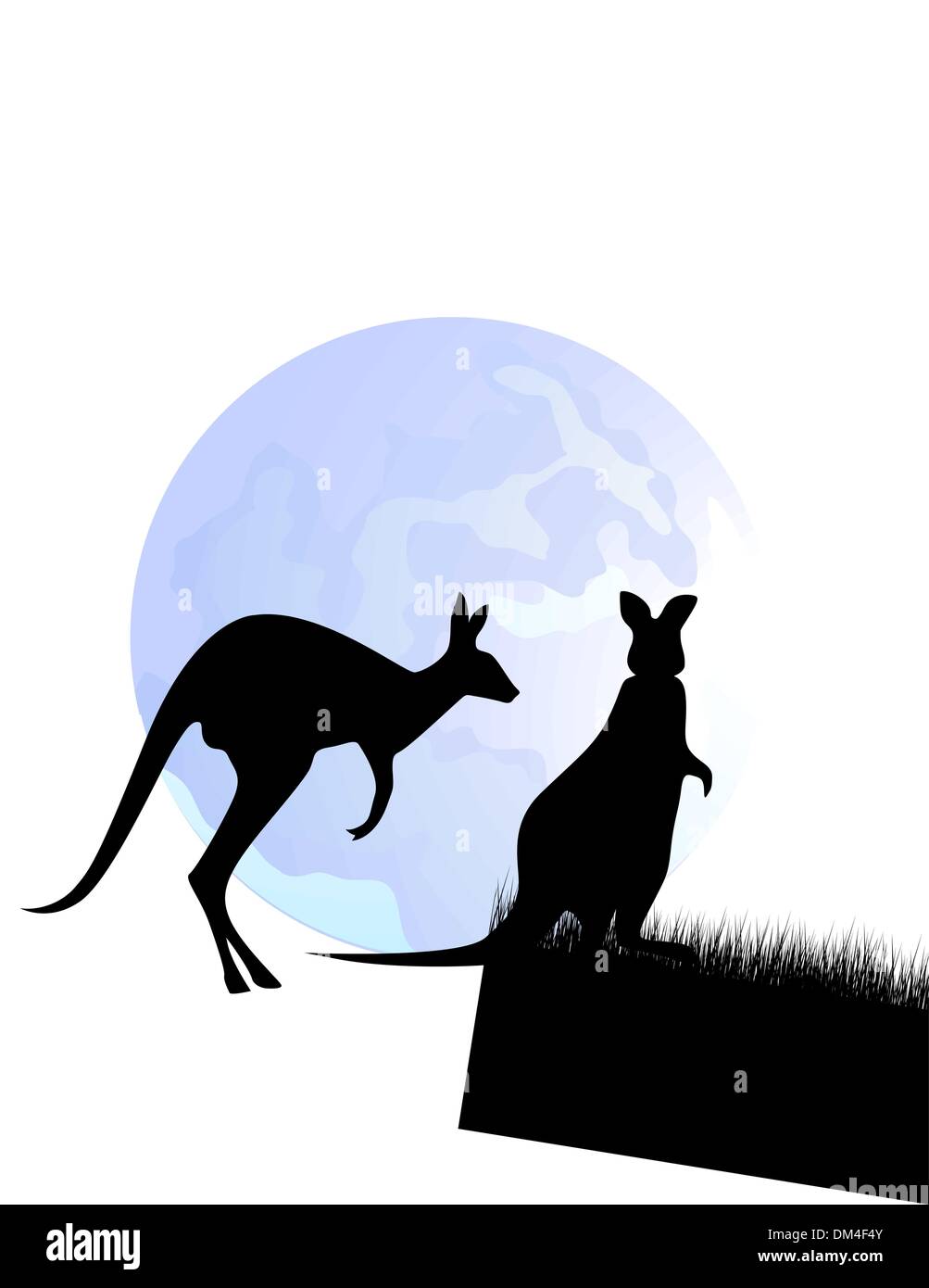 Kangaroo Silhouette Stock Photos & Kangaroo Silhouette Stock Images - Alamy