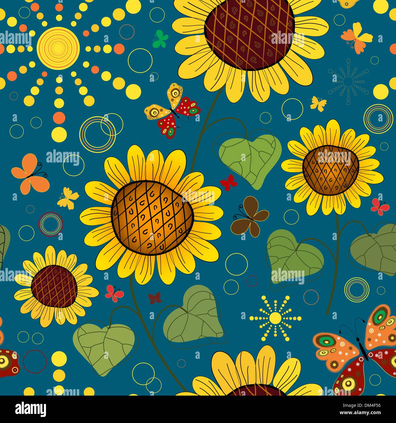 Blue orange circle pattern Stock Vector Images - Alamy