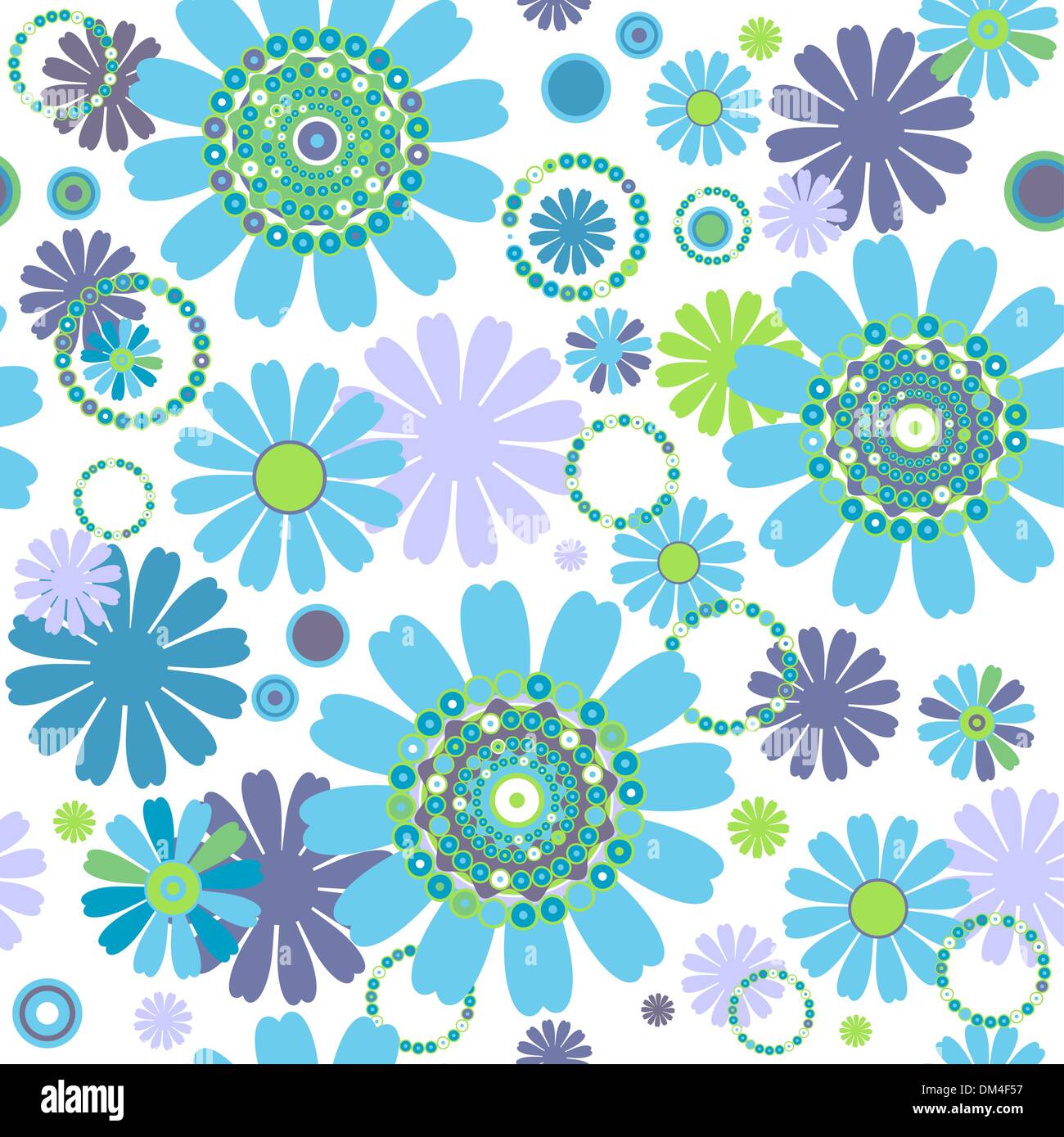 White seamless floral pattern Stock Vector Image & Art - Alamy