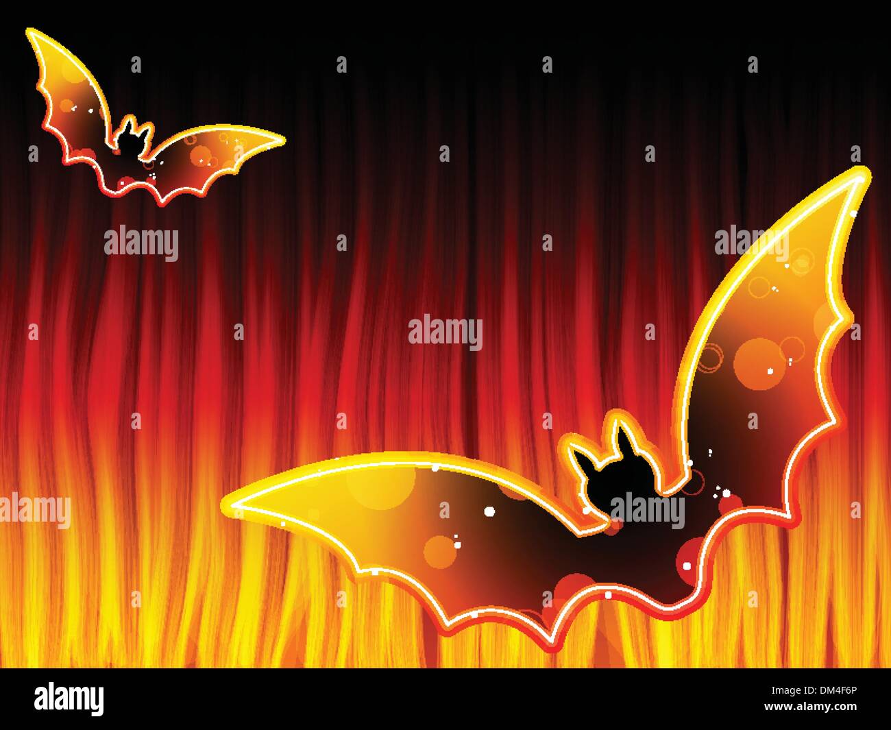 Halloween night neon Stock Vector Images - Alamy