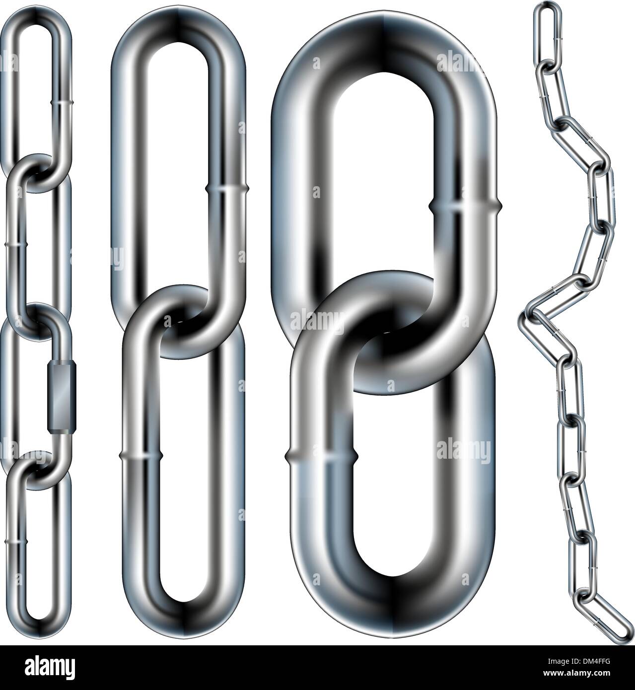 Chain links in vector illustration - seamless Stock Vector Image & Art ...
