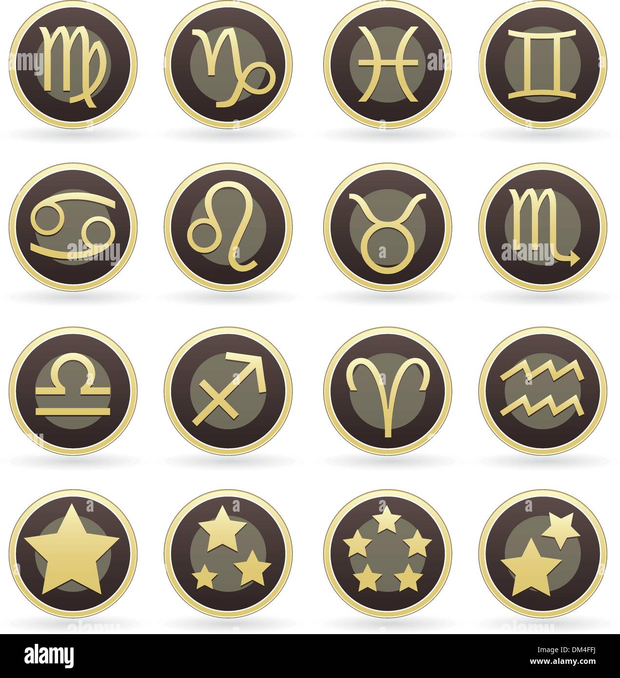 Zodiac astrology web icons Stock Vector Image & Art - Alamy