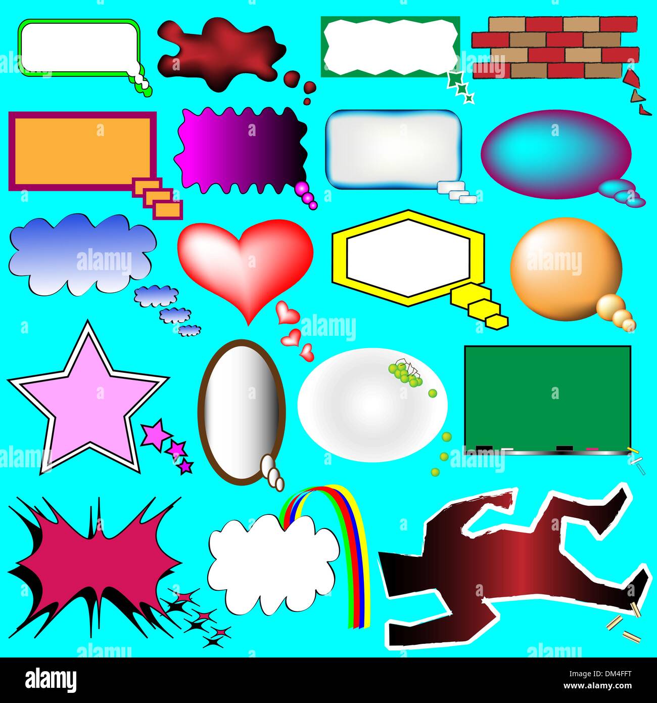 Creative sticker Stock Vector Images - Alamy