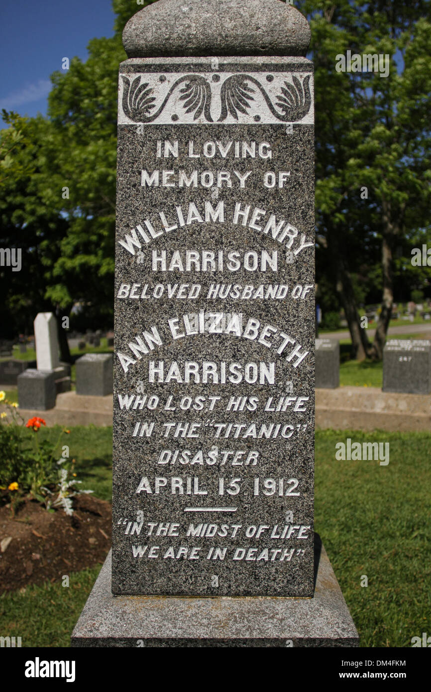 Fairview Cemetery located in Halifax, N.S Stock Photo - Alamy