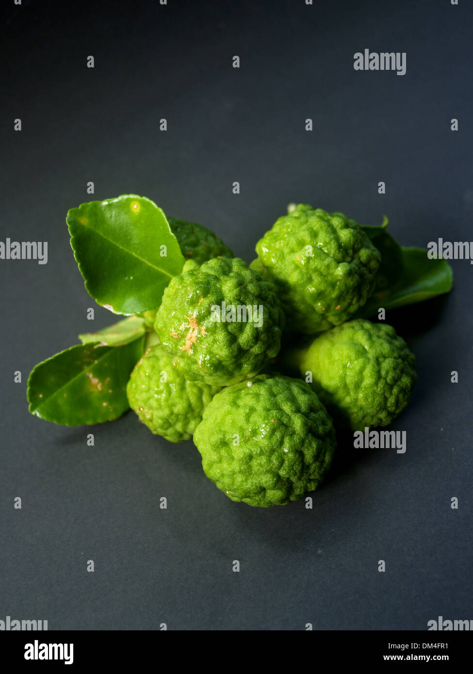 fresh bergamot and bergamot leaves Stock Photo - Alamy