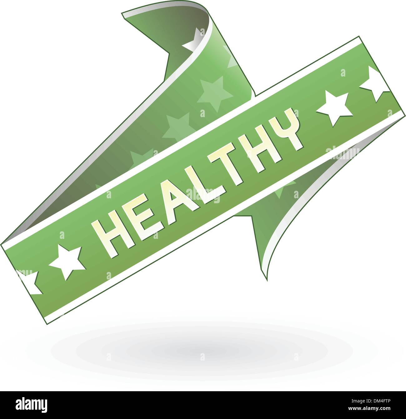 Healthy food or product label sticker Stock Vector Image & Art - Alamy