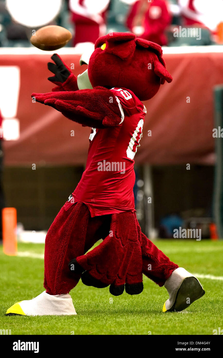Temple Owls mascot, Hooter, throwing the ball for an on field ...