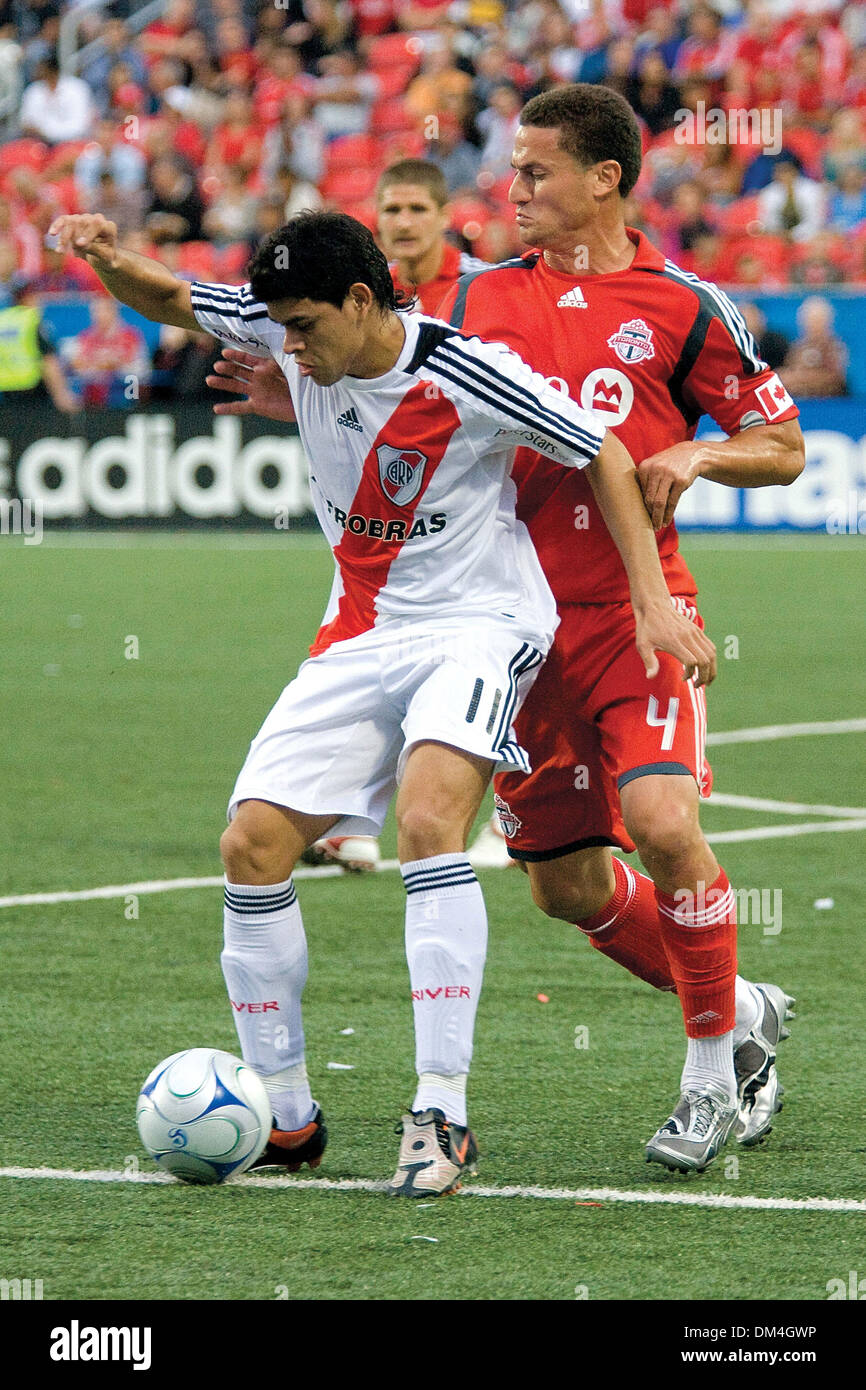 Marco Velez of the Toronto FC attempts to claim possession of the ball ...