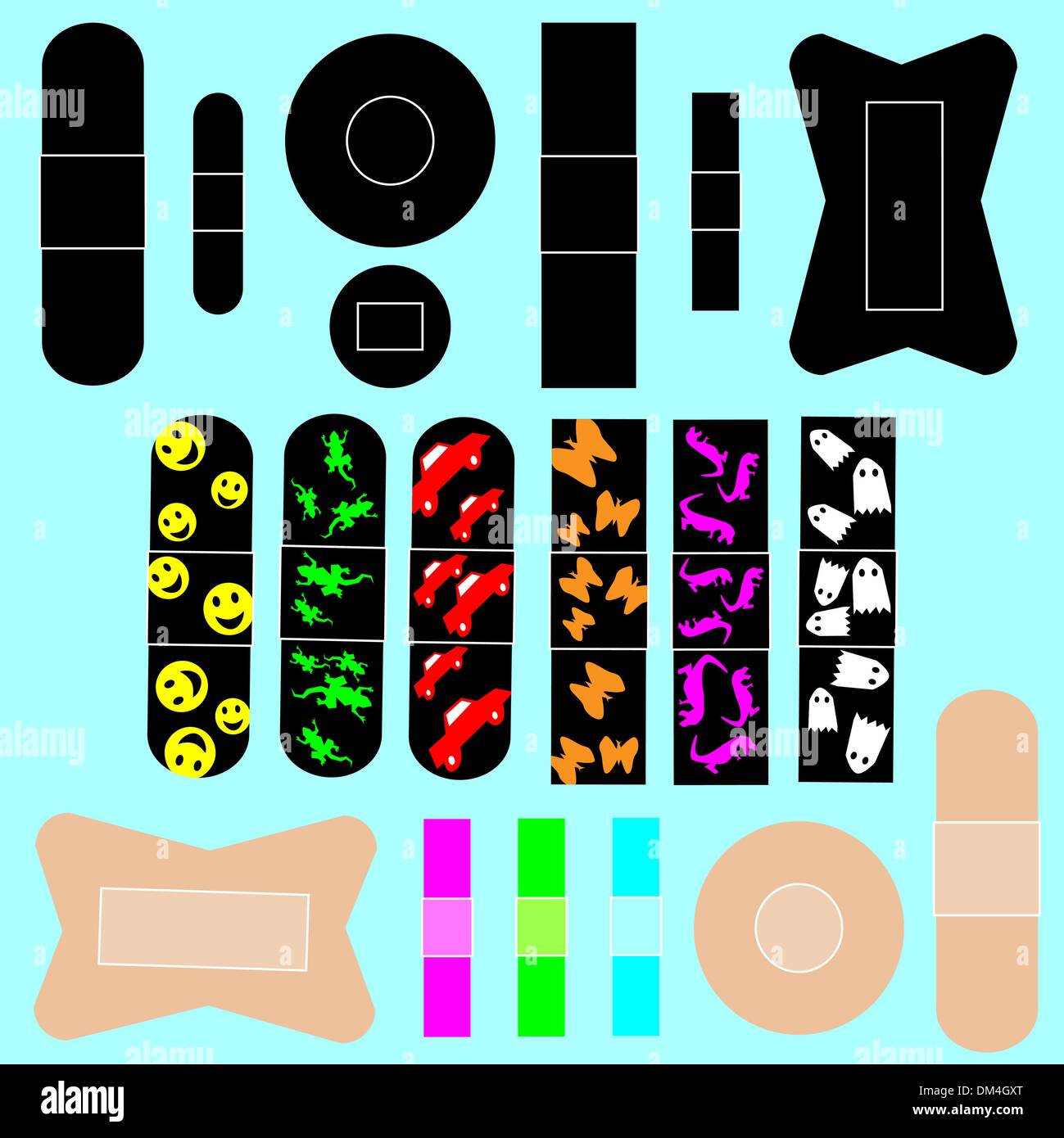 Bandaid shapes hi-res stock photography and images - Alamy