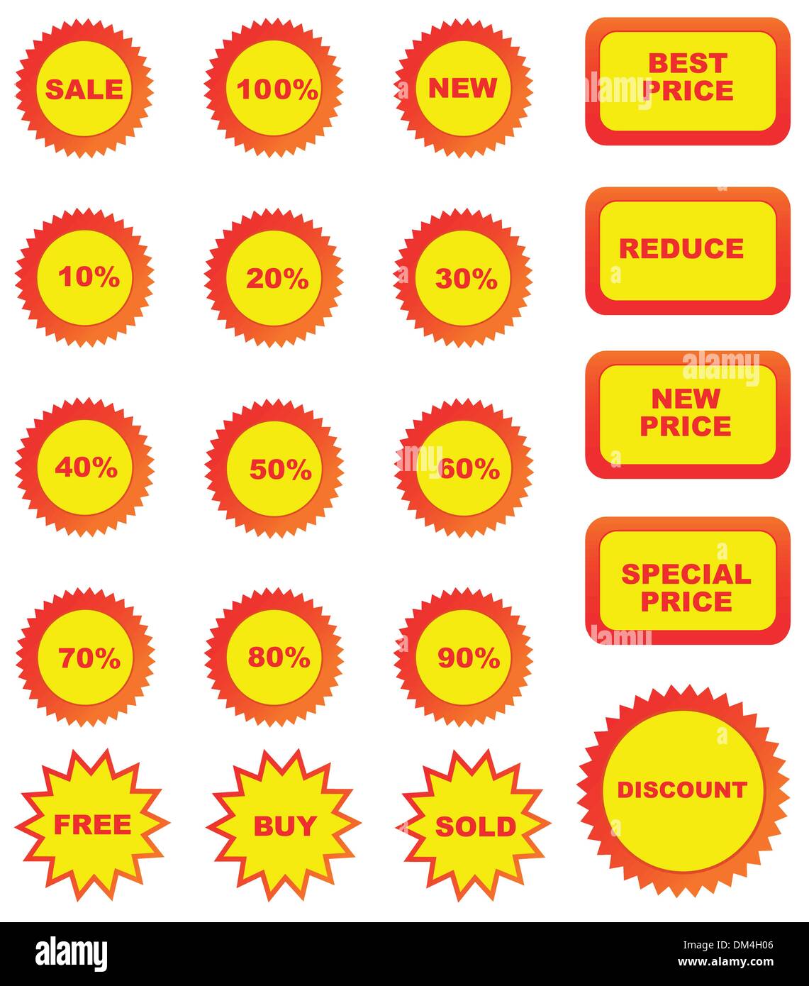 Set of color price tags Stock Vector Image & Art - Alamy