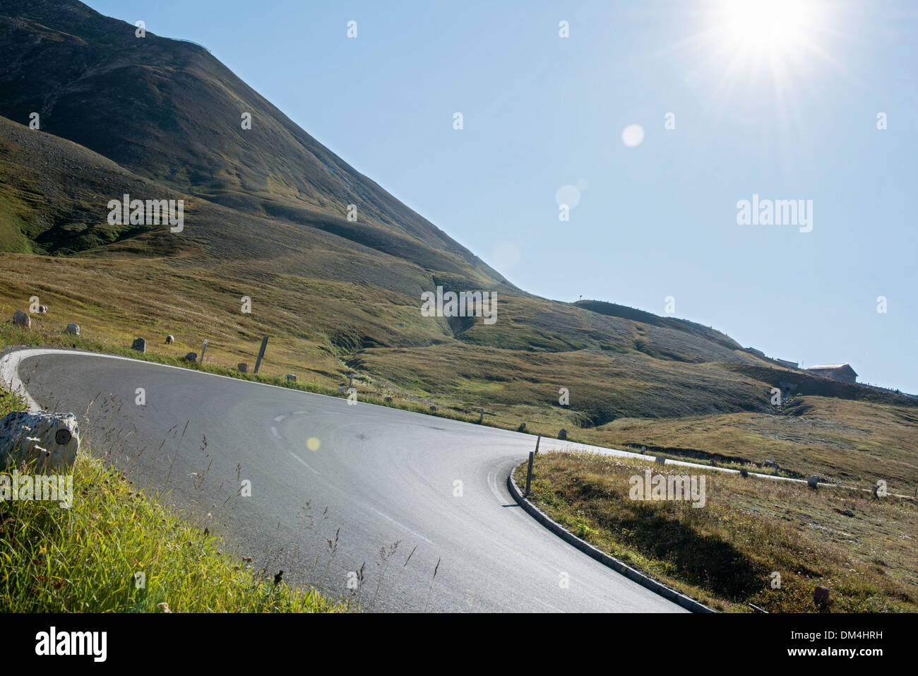 Mountain Road Curve Stock Photo - Alamy